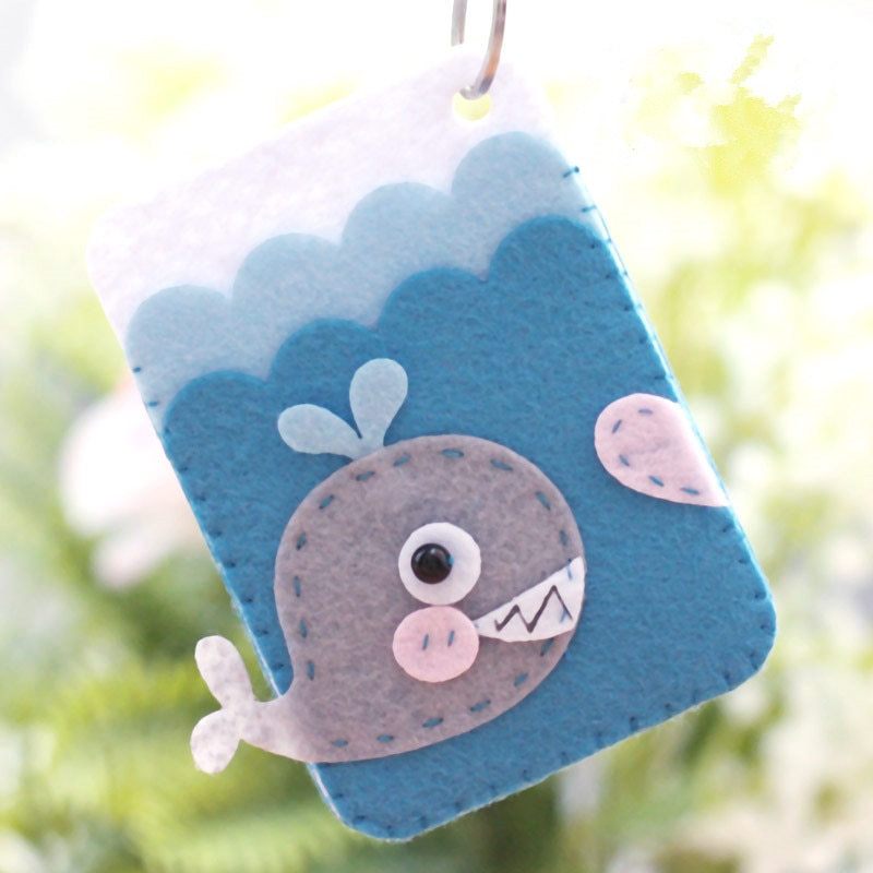 Cute Whale Felt Animals Card Case Craft Kits Doll ... – Vicedeal