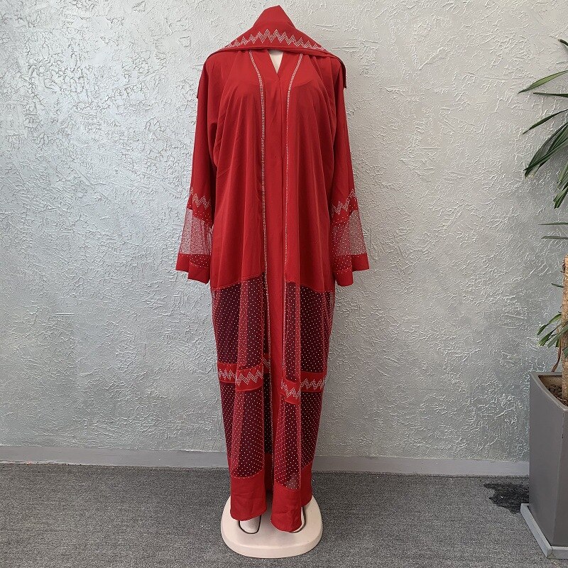 Ramadan Eid Mubarak Abaya Dubai Femme Turkish Luxu... – Vicedeal