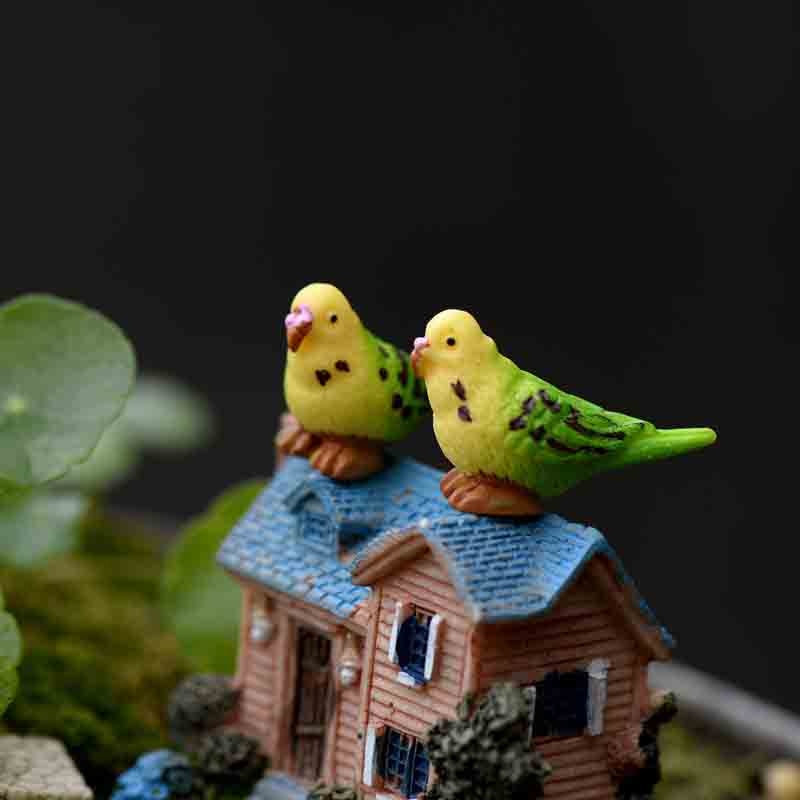 5 Pcs Mini Resin Color Bird Micro Landscape Mini R... – Vicedeal