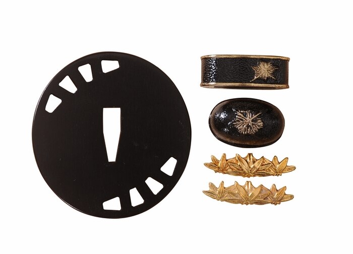 LYUESWORD Iron Tsuba Fuchi Kashira Menuki Metal Ac... – Grandado