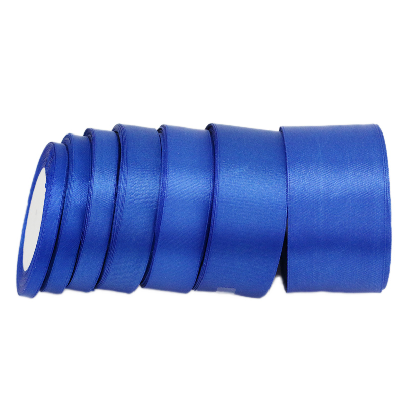 (25 yards/roll) Blue Satin Ribbon Wrapping Christm... – Grandado (25 yards/roll) Blue Satin Ribbon Wrapping Christm... – Grandado
