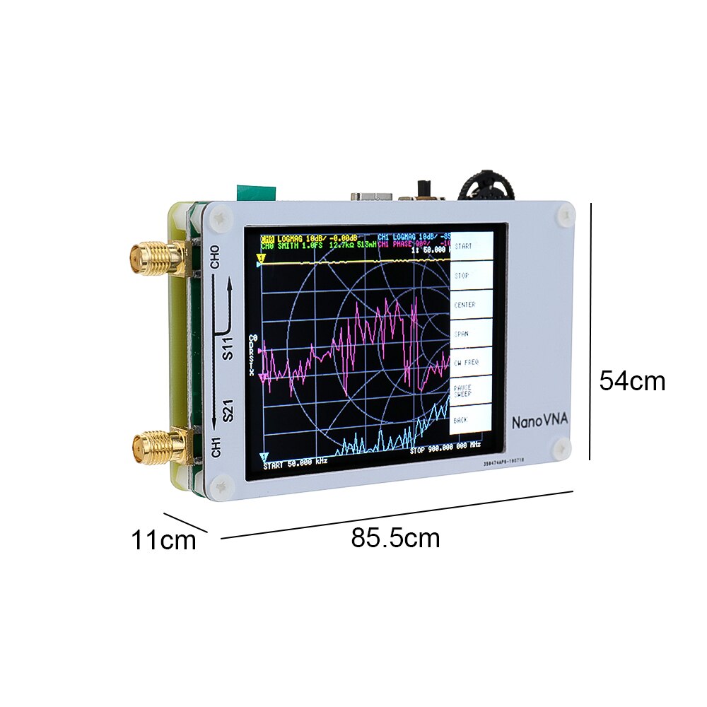 NanoVNA Antenna Analyzer Digital Touch Screen MF H... – Vicedeal