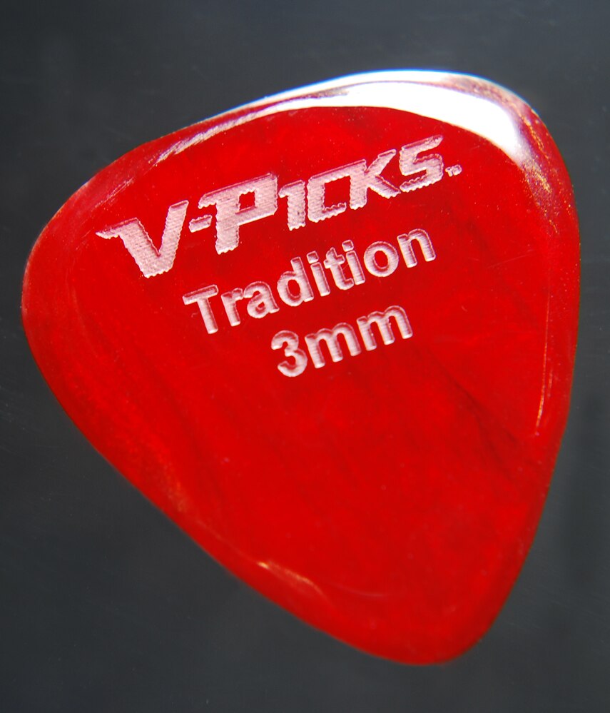 Púa en V TRD3 tradicional, púa de guitarra roja de... – Grandado