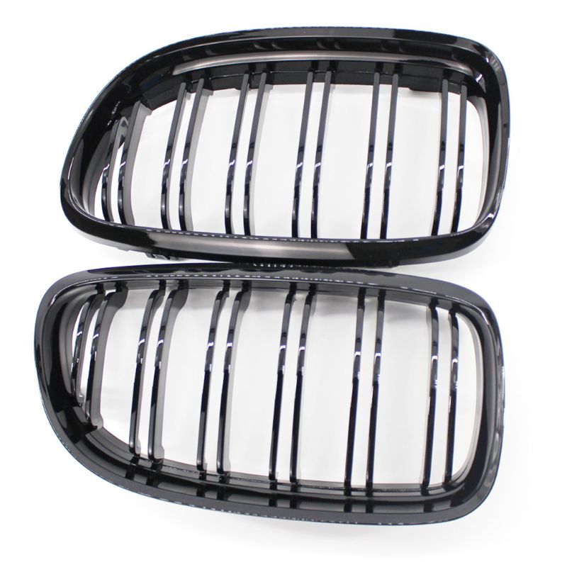 2PCS Car Front Grille Gloss Black Inlet Grill for ... – Grandado