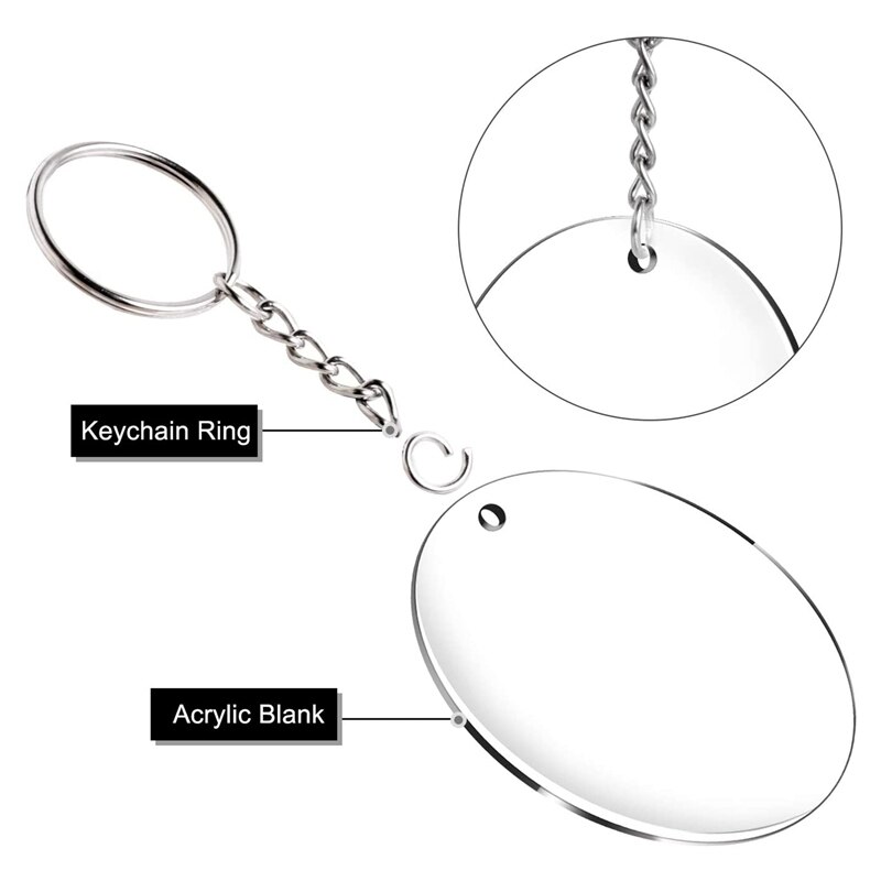 Acrylic Transparent Discs and Key Chains Clear Acr... – Vicedeal