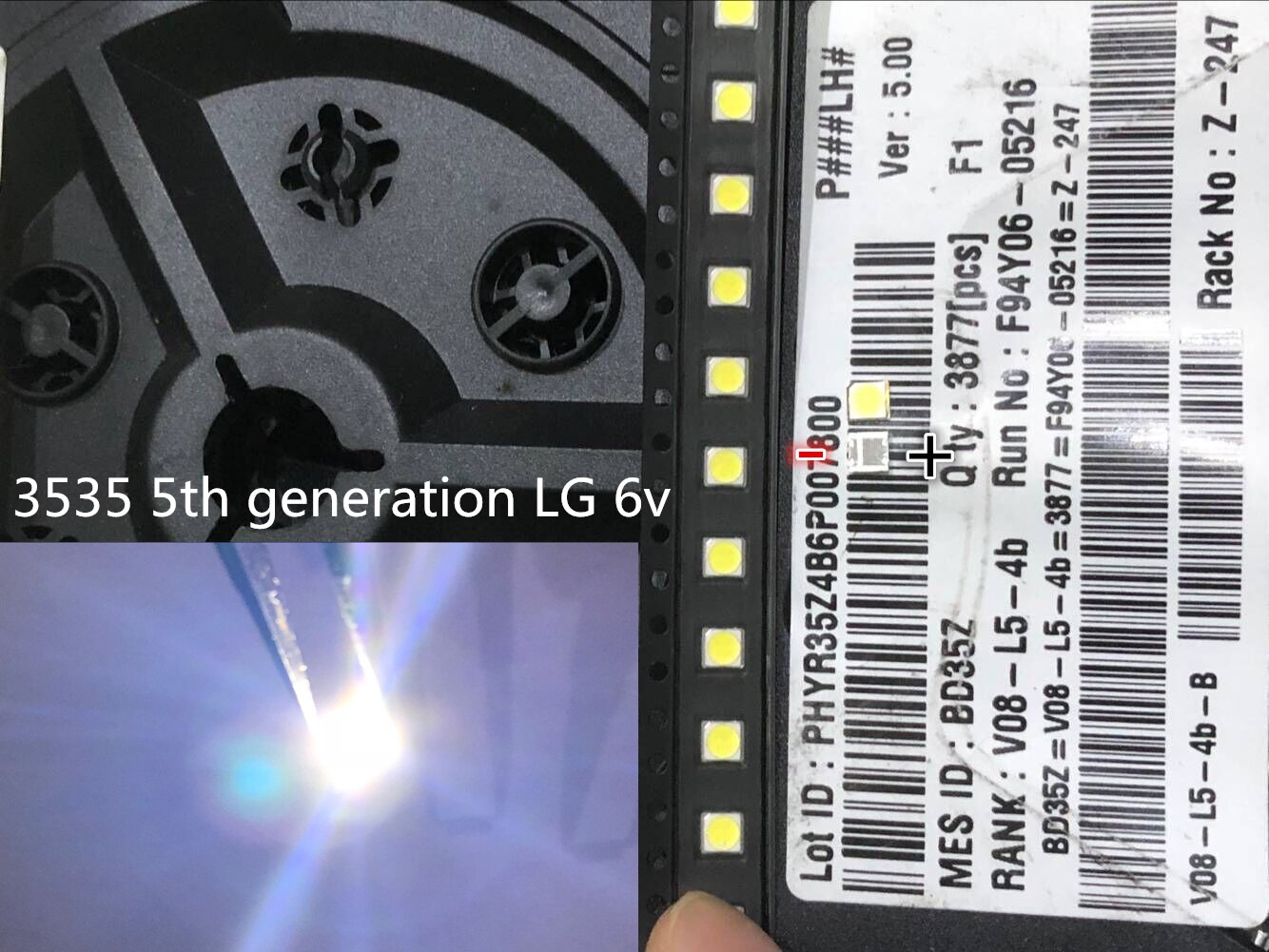 60pcs LG Innotek LED LED Backlight 2W 6V 3535 Cool... – Grandado