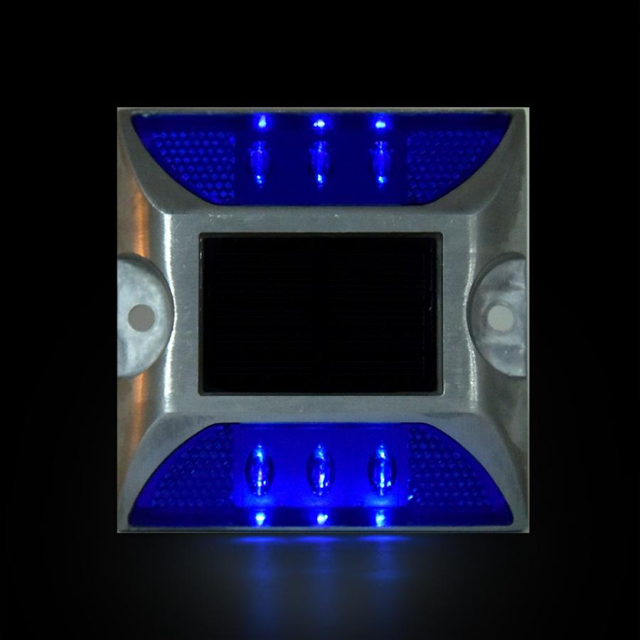 Blue 6 LED Solar Power Ground Marker Lights Waterp... – Grandado