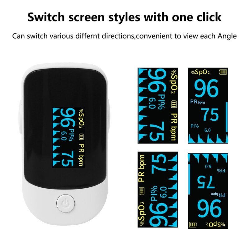 Finger Tip Pulse Oximeter Meter Spo2 Heart Rate Mo... – Grandado