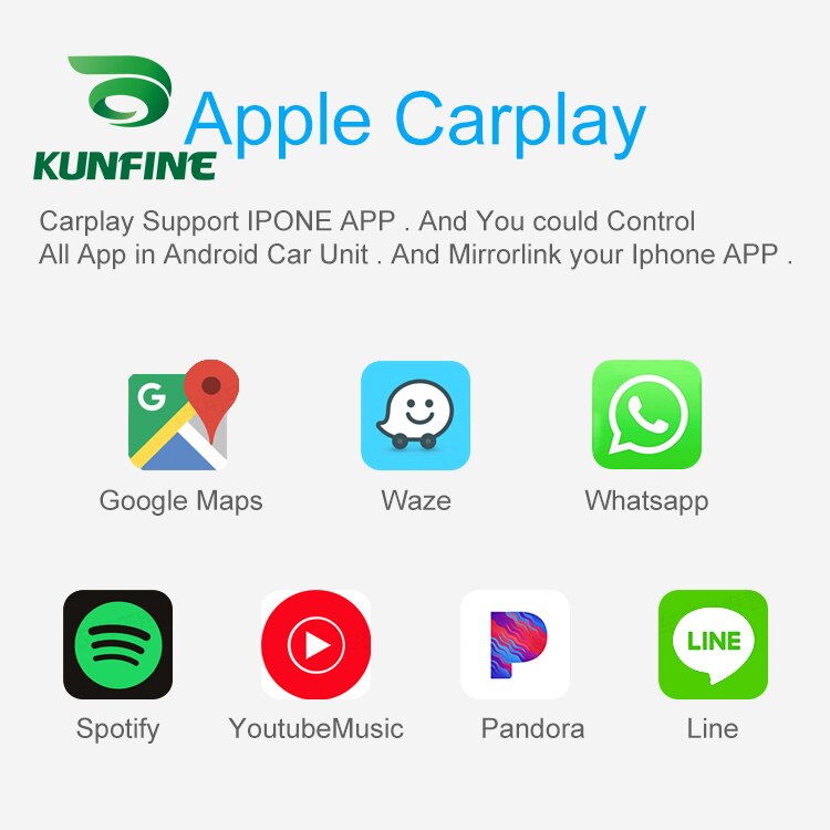 Kunfine Draadloze Draad Apple Carplay Dongle Voor ... – Grandado