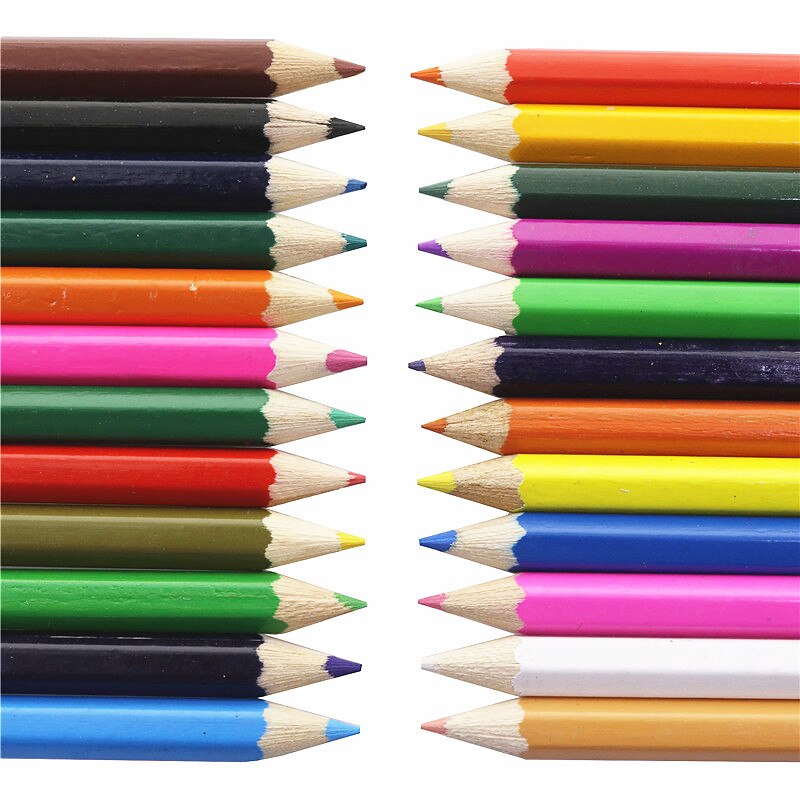 Student Stationery 24 Colors Colored Pencil 1 Box ... – Grandado