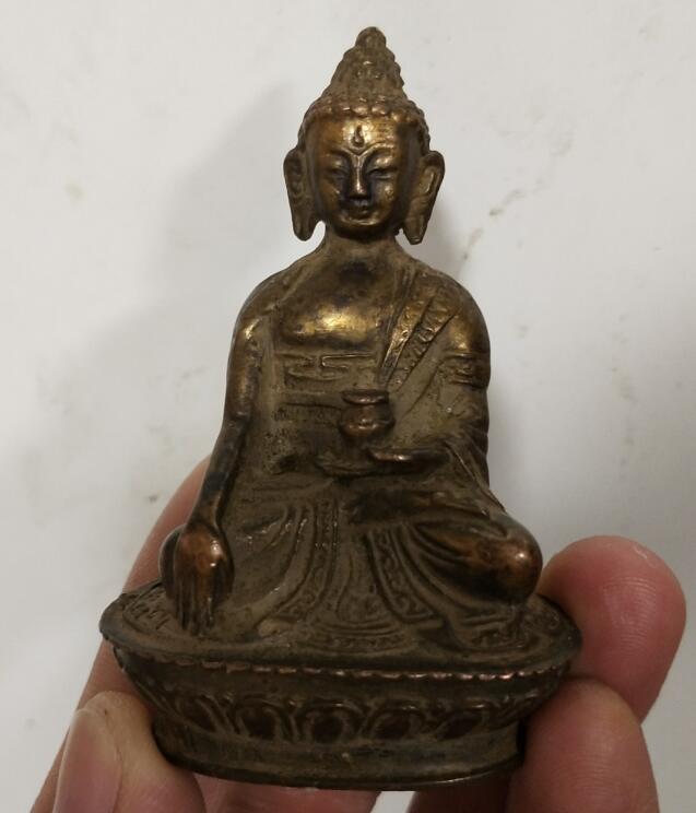YM 316 Folk Tibet Brass Buddhism tathagata Sakyamu... – Vicedeal