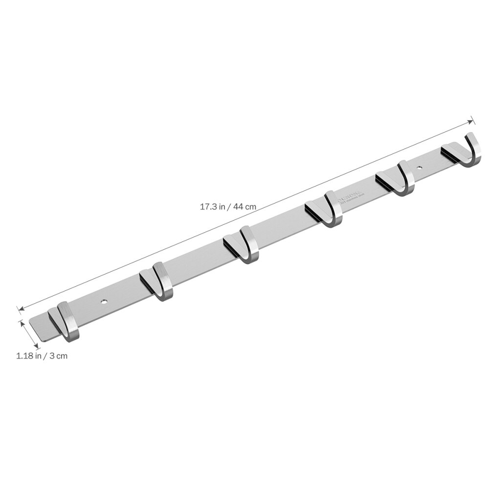 Ounona Stevige Rvs 304 Haak Rail Jas Rack Met 6 Ha... – Grandado
