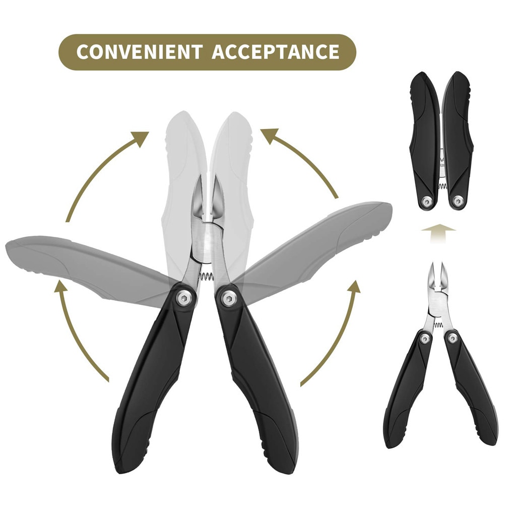 Folding Cutter Cuticle Nippers Clippers Cuticle Re... – Grandado