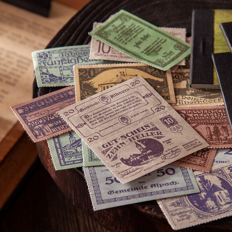 1Set Antieke Ticket Stempel Materiaal Papier Junk ... – Grandado