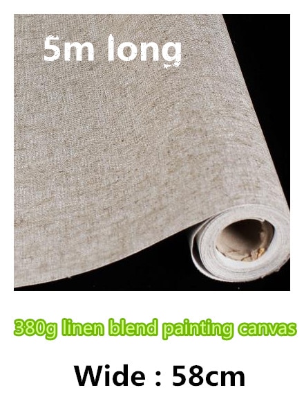 58cm Art fabric triple primed smooth texture linen... – Grandado