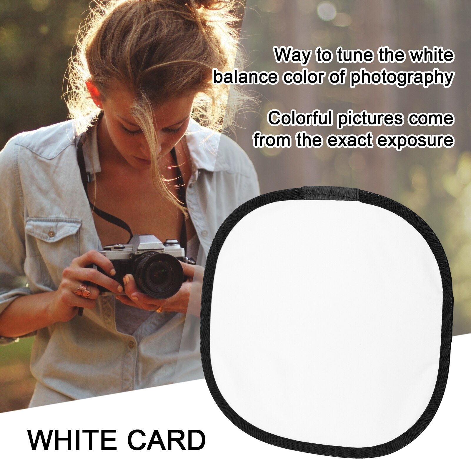 300mm Portable Photography Reflector Gray and Whit... – Grandado