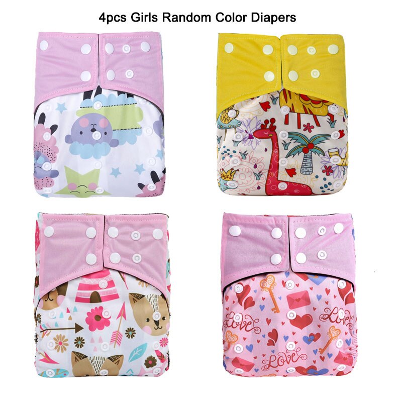 12Pcs Reusable Waterproof Diaper Baby Bamboo Charc... – Grandado