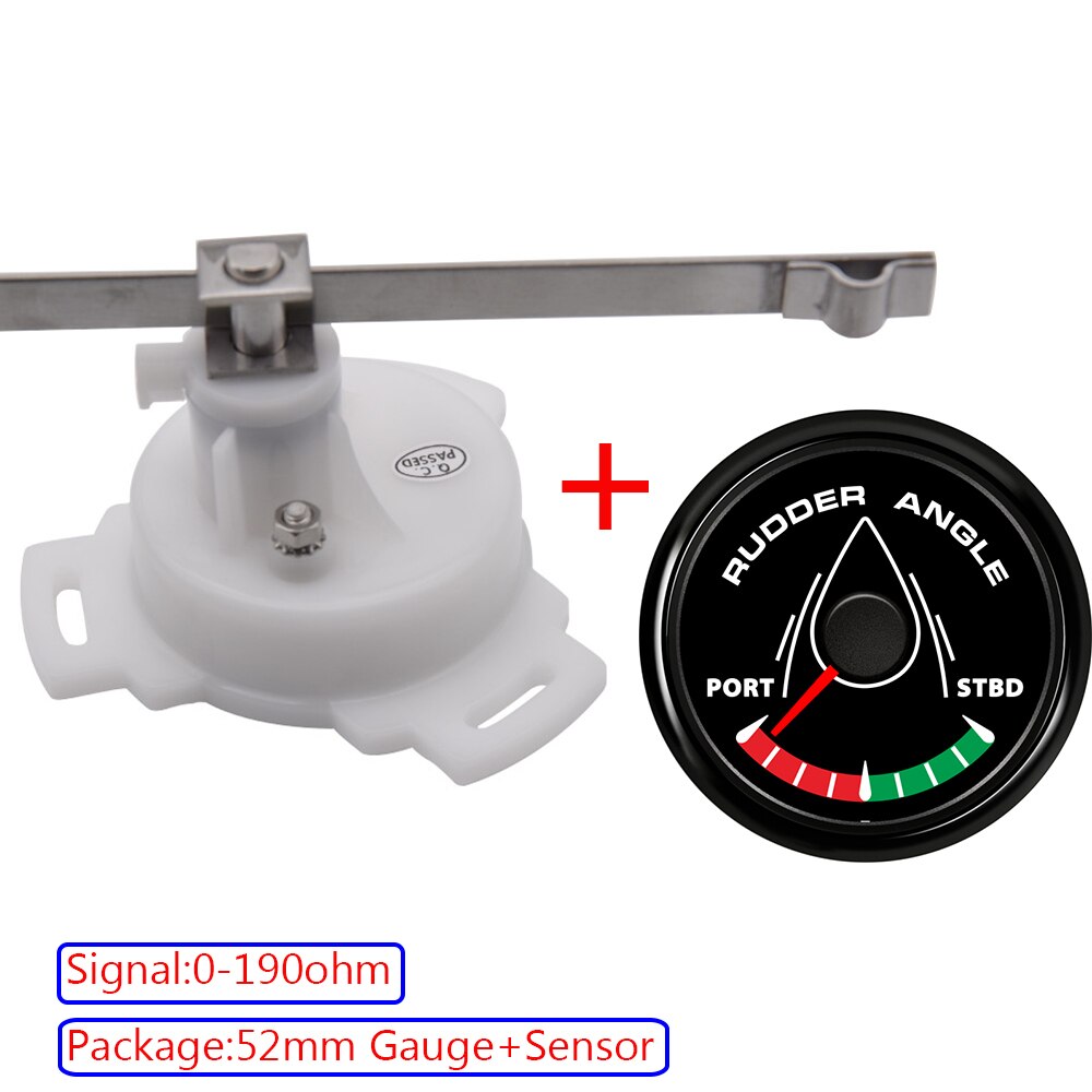 8 Color Backlight 52mm Boat Marine Rudder Angle In... – Grandado