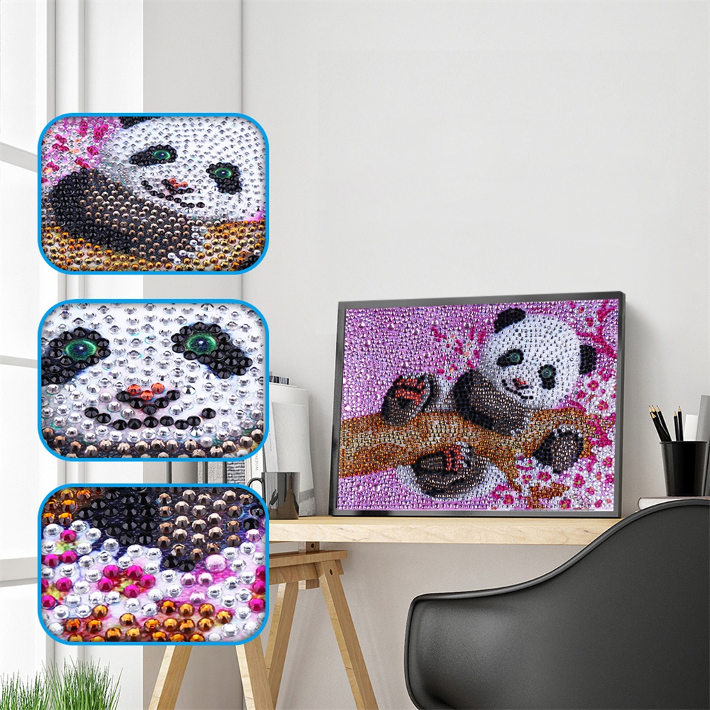 5D Diy Diamant Panda Patronen Schilderen Strass Bo... – Vicedeal