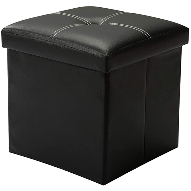 Faux Leather Small Square Foot Rest Stools,Foot St... – Grandado