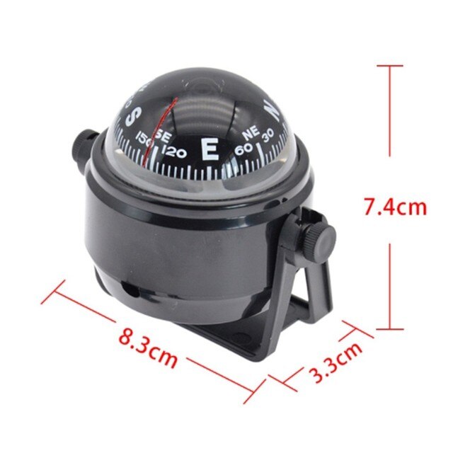 Adjustable Dash Mount Marine Compass Hiking Direct... – Grandado