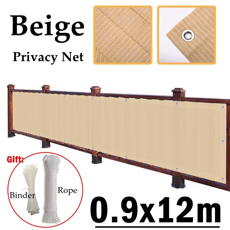 Width:0.8M/0.9M Beige Color Fence Privacy Screen G... – Grandado