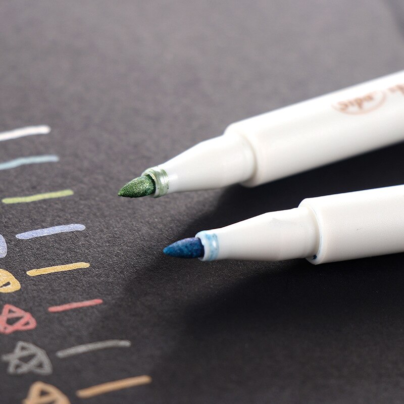 10 Pcs/lot Doodle Drawing Marker Pens Metallic Pen... – Vicedeal