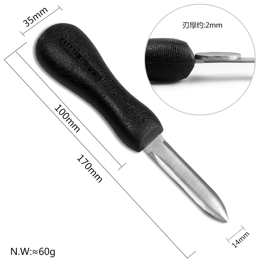 1Pc Practical Oyster Knife Seafood Scallop Shell S... – Grandado