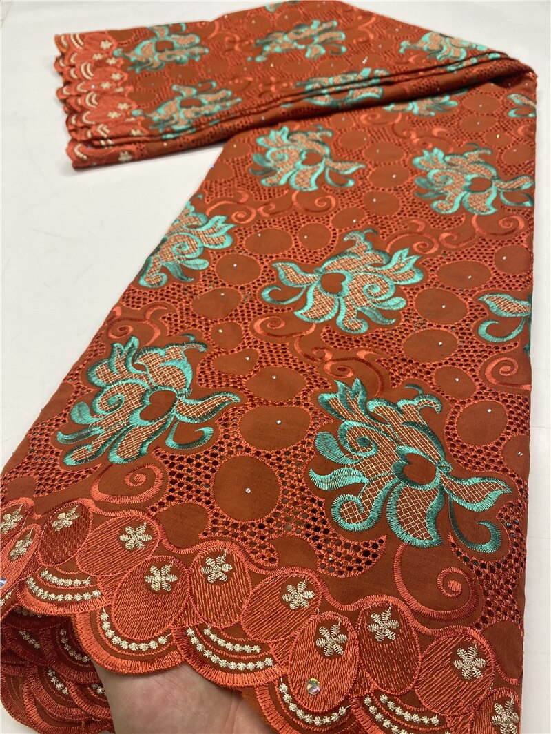 African Dry Lace Fabric Lace Embroiderey Swiss Voi... – Grandado