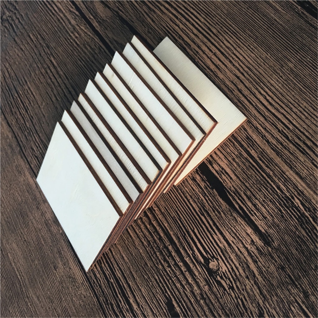 30 Pieces Wood Sheet Rectangle Wood Sign Plaque Cr... – Grandado