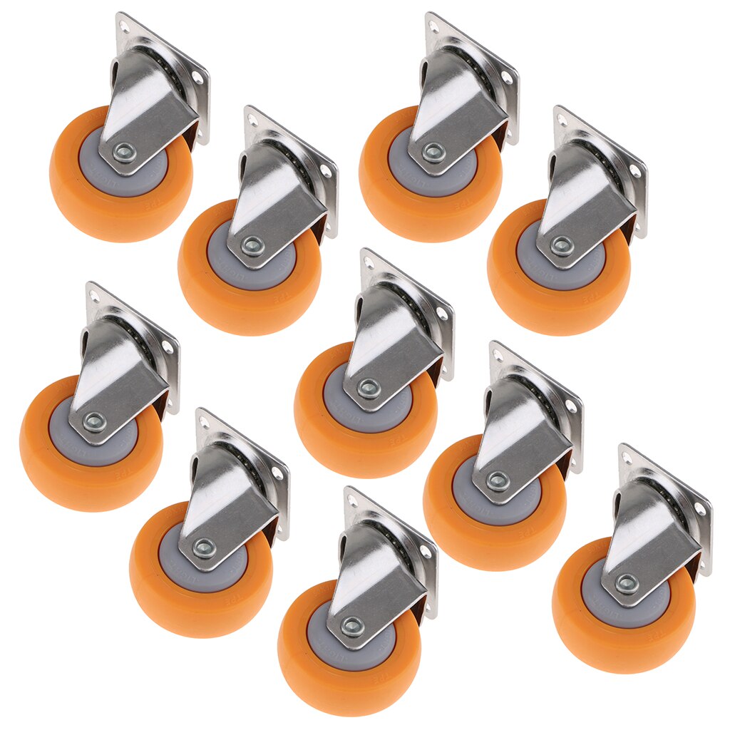 10pcs 360° Swivel Caster Wheels 2" Nylon Base... – Grandado