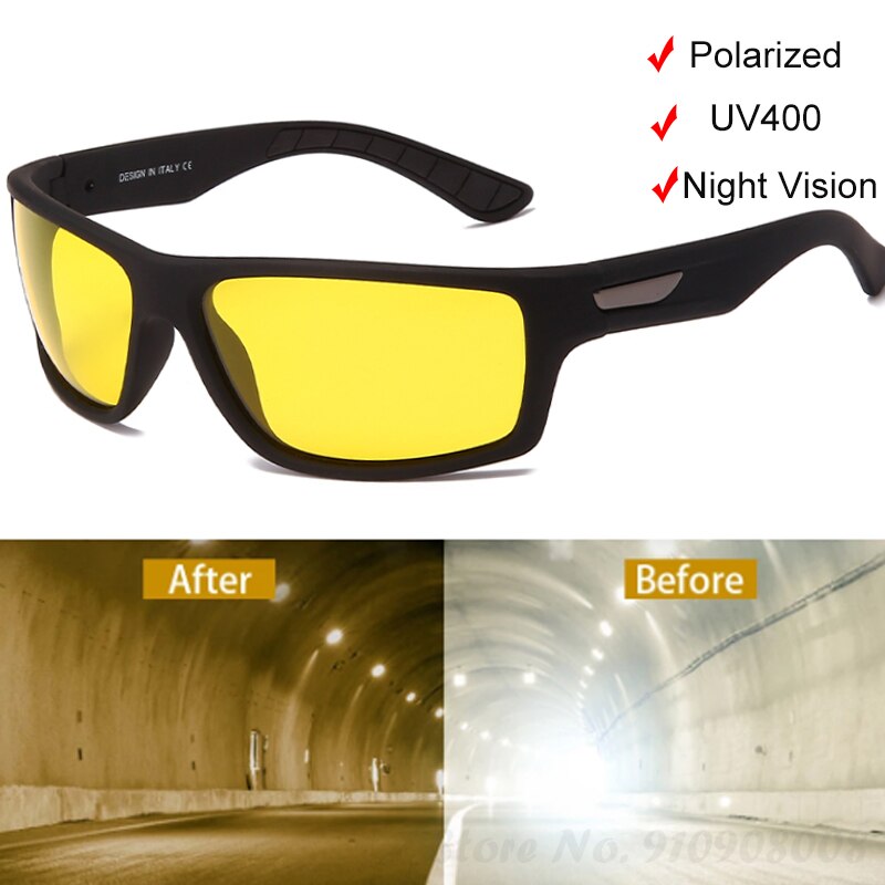 NewPolarized Sunglasses Yellow Lens Night Vision S... – Vicedeal