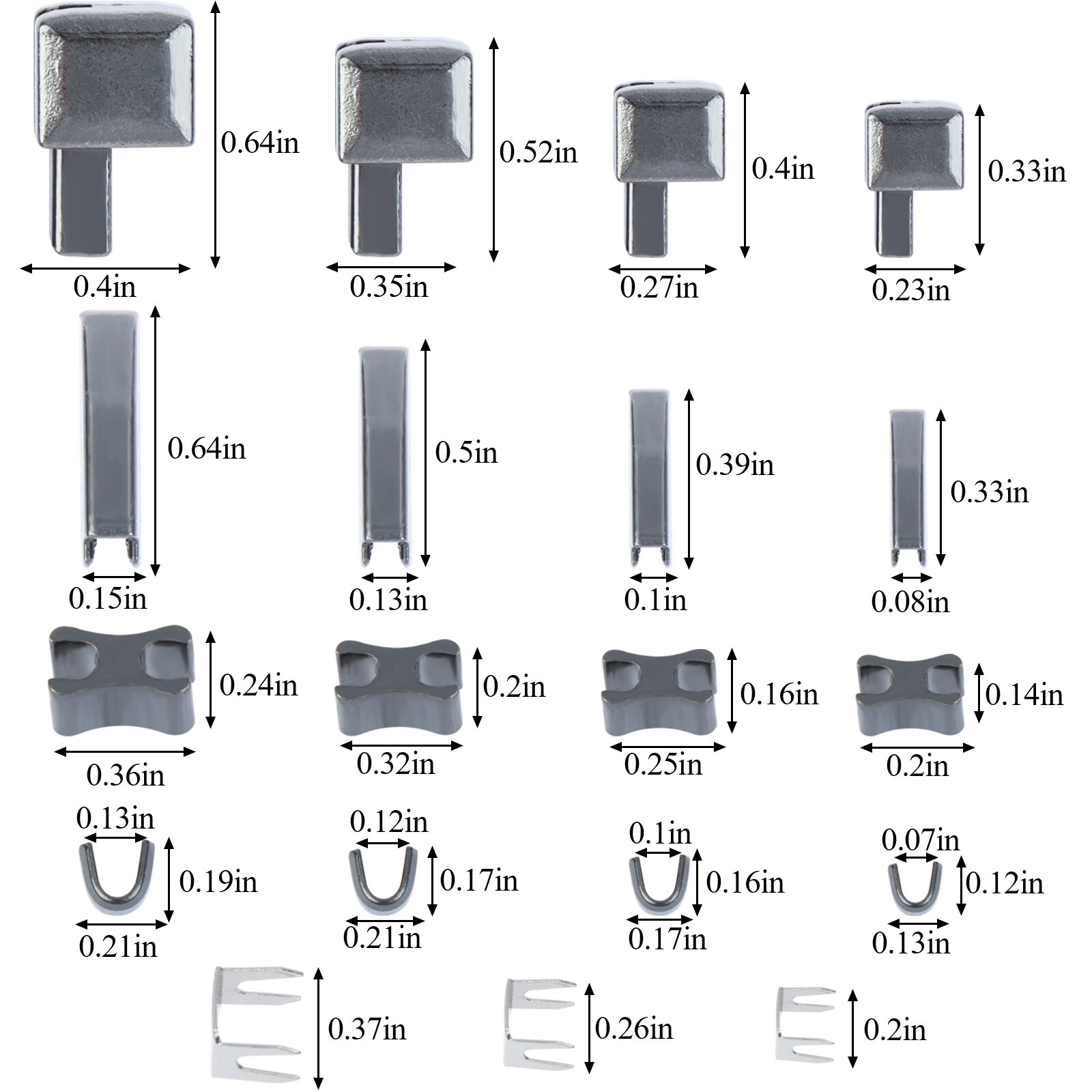 Metalen Rits Slider Rits Bodem Sliders Retainer In... – Grandado