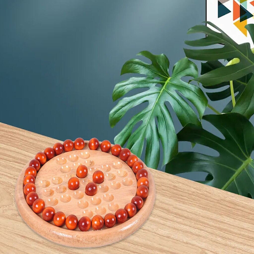 Handmade Wooden Solitaire Board Game Complete Set ... – Grandado