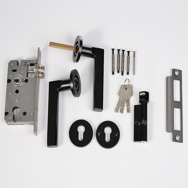 Deurklink Zwarte Ruimte Aluminium Deur Handvat Ind... – Vicedeal