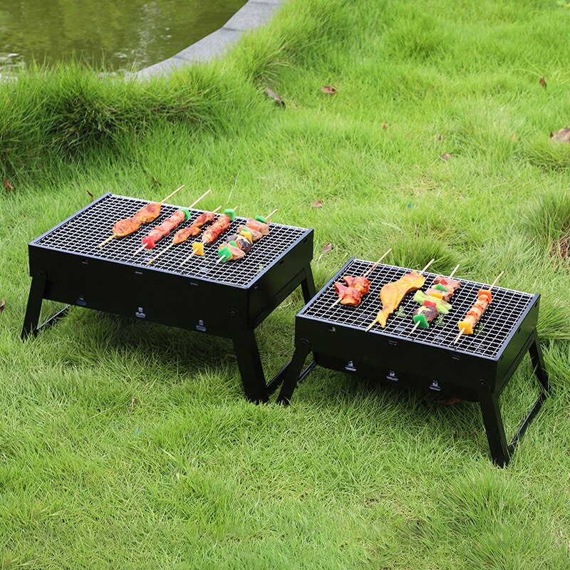 Outdoor folding portable barbecue grill household ... – Vicedeal