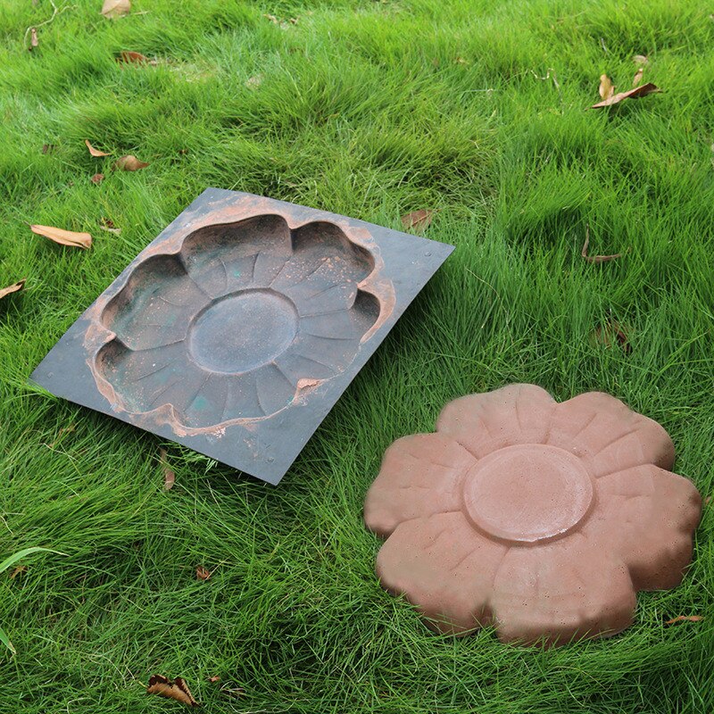 DIY Cement Flower Paving Mold Floor Tile Pavement ... – Vicedeal