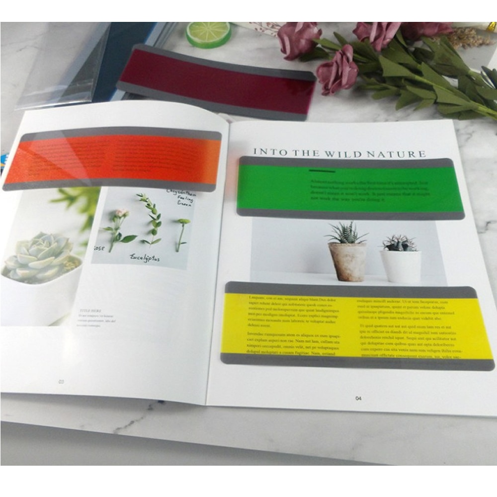 8 Pcs/Pack Large Size Guided Reading Strips Highli... – Grandado