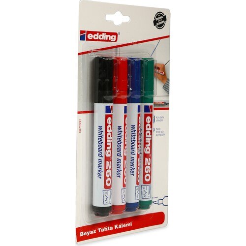 Edding Writing Board Pen 260/4Lü Mixed TEACHERS FO... – Vicedeal