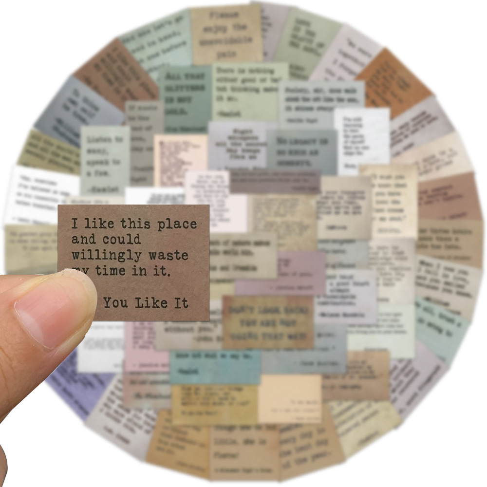 10/30/60pcs Motivational Phrases Vintage Stickers ... – Grandado