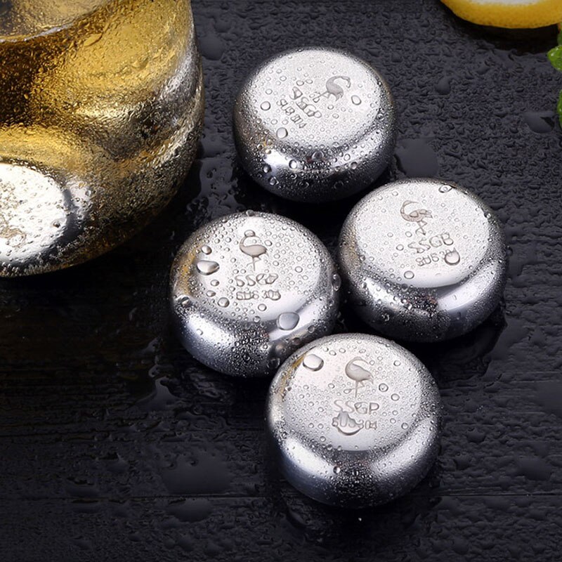 304 Stainless Steel Ice Cubes Metal Quick Frozen W... – Grandado
