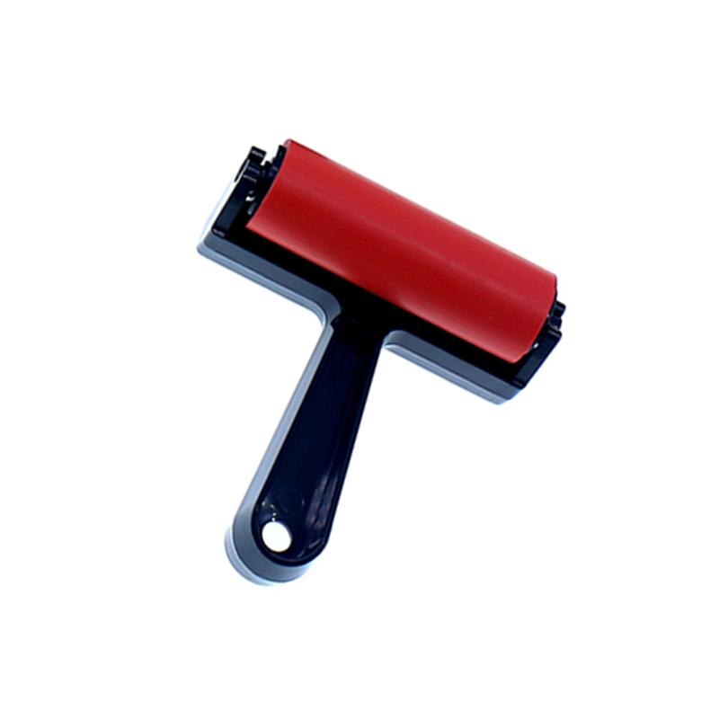 Red Rubber Artist Brush Drawing Roller Brayer Hand... – Grandado