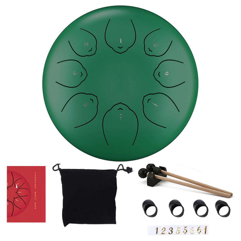 6 Inch Mini Drum 8 Tone Steel Tongue Drum Tune G P... – Grandado