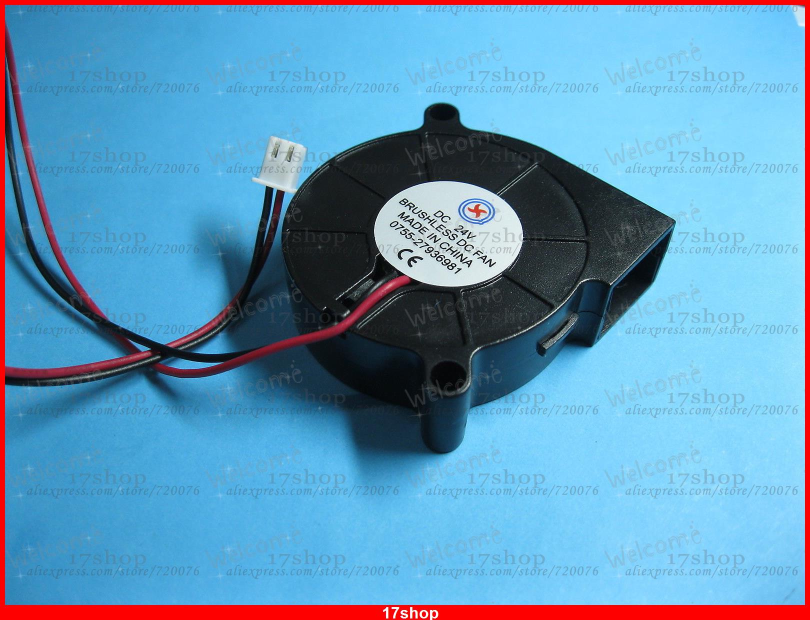 4 stks Borstelloze DC Blower Fan 24 v 5015 s 50x50... – Vicedeal