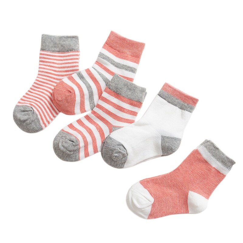 5 Pairs/Sets Socks Boys Girls Cute Cartoon Stripe ... – Grandado