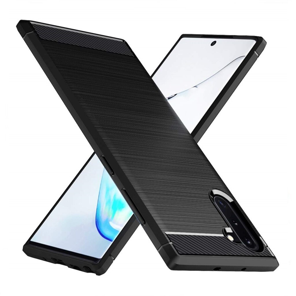 Case Samsung Note 10 Carbon Fiber Black Case Gel T... – Vicedeal