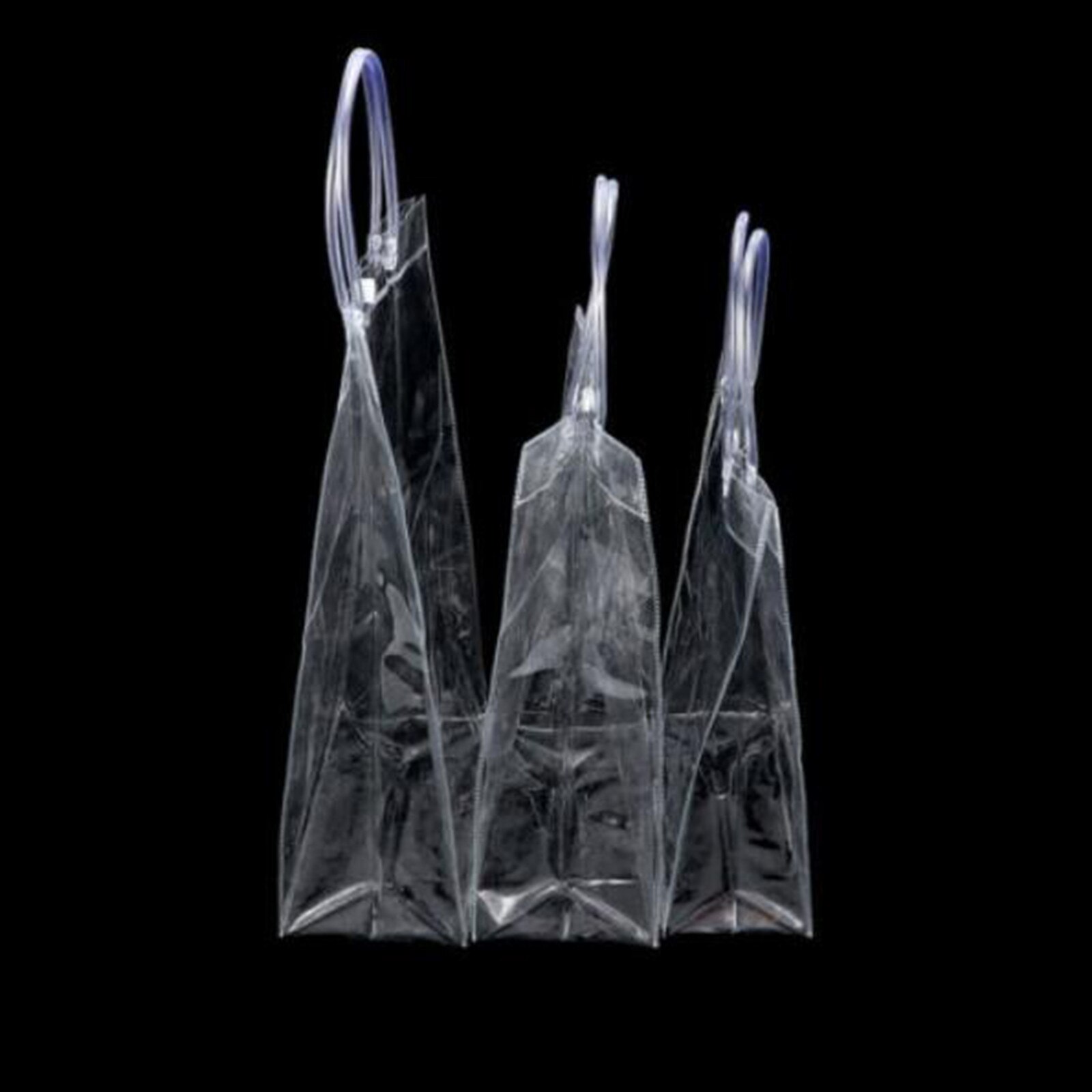 25# Clear Tote Bag Pvc Transparent Shopping Bag Ha... – Grandado