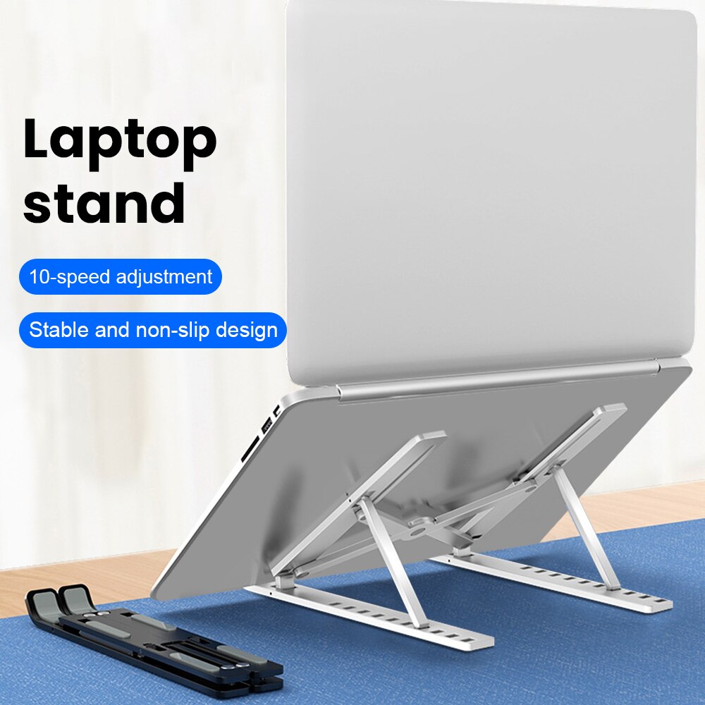 Portable Laptop Stand 10 Levels Height Adjustable ... – Grandado