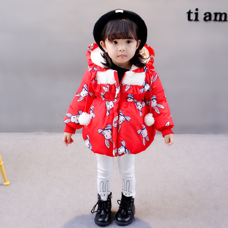 Female baby cotton coat winter girls cotton clothe... – Grandado