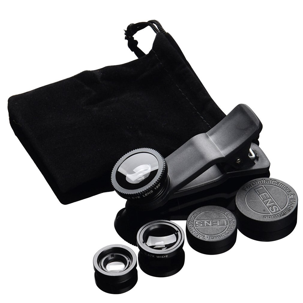 3 in 1 Fish Eye+Wide Angle+Macro Clip On Camera Le... – Grandado
